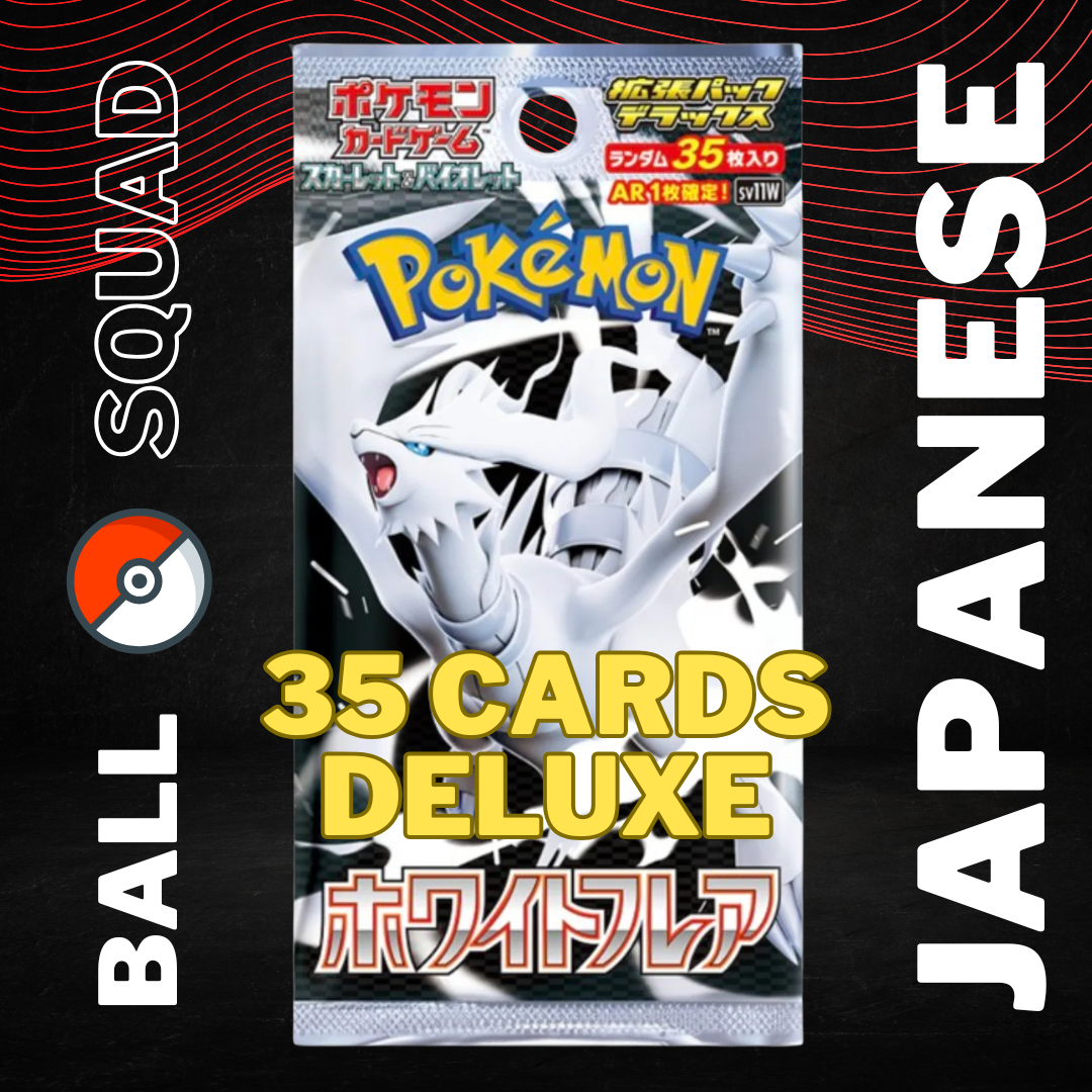 White Flare Deluxe Gym Exclusive Japanese Pokemon Pack – BallSquad Shop
